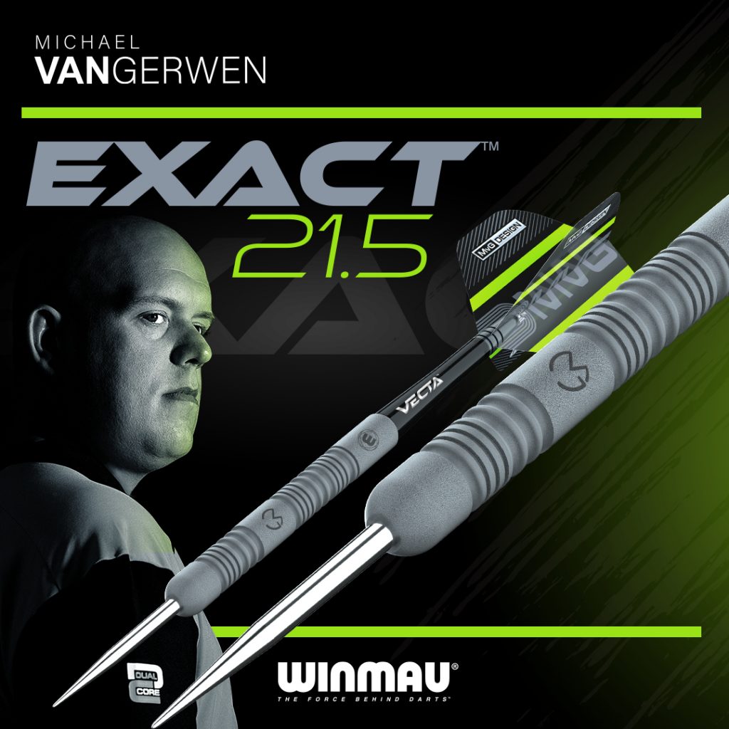 Winmau Michael Van Gerwen Exact 90% Tungsten 21.5g Darts Set – Total Darts
